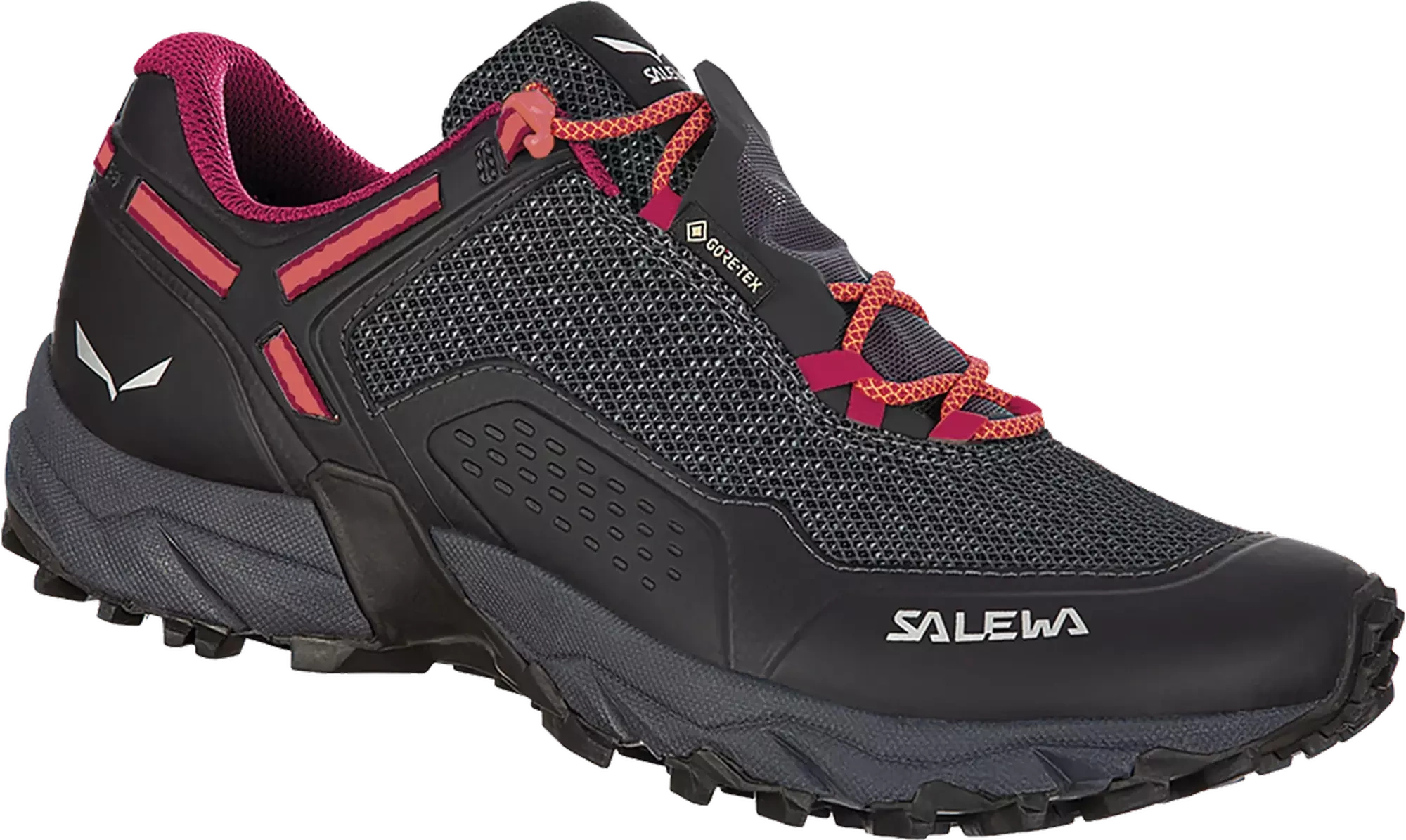 Buty Biegowe Damskie Salewa Speed Beat GTX - Asphalt/Fluo Coral, Kolor ...